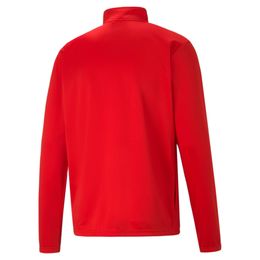 Puma Herren Trainingsjacke "TEAMRISE TRAINING POLY JACKET", rot, Gr. L, unifarben, Piqu&eacute;, Obermaterial: 100% Polyester, Jacken, sportlicher Stil mit