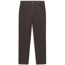 Bugatti Herren 5-Pocket-Hose "Modern Fit", braun, Gr. 33, unifarben, 85% Baumwolle, 12% Polyester, 3% Elasthan, Hosen, Modern Fit Baumwoll-Stretch