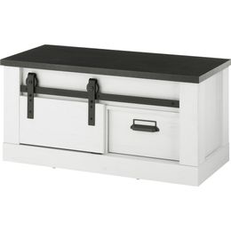 Sitzbank Home Affaire, B:93cm H:46cm T:43cm, wei&szlig;, FSC-zertifizierter Holzwerkstoff, Flur, Sitzb&auml;nke, "Sherwood, Schuhbank, Garderobenbank im