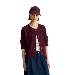Marc O'Polo Damen Cardigan "aus softem Schurwolle-Mix", lila, Gr. XS, MARC O'POLO DENIM, unifarben, Obermaterial: 70% Schurwolle, 30% Polyacryl. F&uuml;llung: 100%