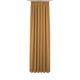 Vorhang Adam, B:142cm H:355cm, gelb, Baumwolle (Bio-Baumwolle), Wohnzimmer, Gardinen, "Uni Collection", aus 100% Bio-Baumwolle, Vorhang nach Wunschma&szlig;