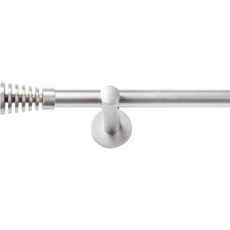 Gardinenstange SN DECO GROUP, L:100cm &Oslash;:19mmchrom matt, Gardinenstangen, "Gardinenstange Gap &Oslash; 19 mm, 1-l&auml;ufig, Fixma&szlig;, verschraubt"