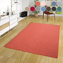Teppich OTTO HOME, B:100cm H:5mm L:300cm, orange, Kunstfaser, Wohnzimmer, Teppiche, "Fortis, Schlinge, Made in Netherlands", Uni Farben, gekettelt,
