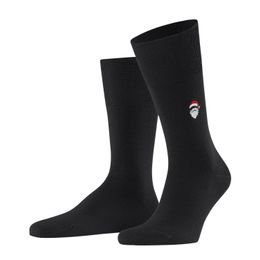 Falke Damen Socken "Airport Santa Claus", Gr. 39, schwarz, Obermaterial: 60% Schurwolle WV. 23% Baumwolle CO. 15% Polyamid PA. 2% Elasthan EL.,