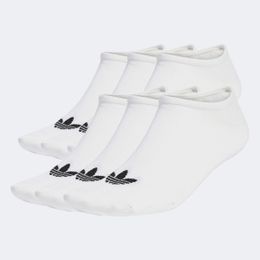 Damen Sportsocken "LINER SOCKS 6P", adidas originals, Gr. M, wei&szlig;, Obermaterial: 73% Baumwolle, 24% Polyester, 2% Elasthan, 1% sonstige Fasern,