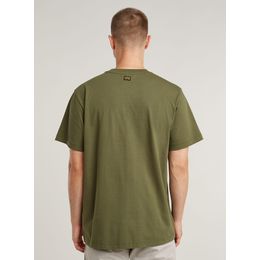 G-Star Raw G-STAR Herren T-Shirt "Seam Detail Loose T-Shirt", gr&uuml;n, Gr. M, Obermaterial: 100% Baumwolle, Shirts