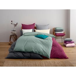 Bettw&auml;sche OTTO HOME, gr&uuml;n, Renforc&eacute;, Obermaterial: 100% Baumwolle, Bettw&auml;sche, "Luisa", 4 Qualit&auml;ten f&uuml;r dein perfektes Schlafgef&uuml;hl (von Komfort