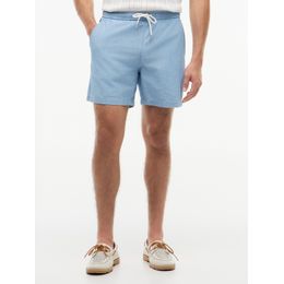 Tommy Hilfiger Herren Shorts "DOVER 6" PO CHAMBRAY", blau, Gr. 31, Web, Obermaterial: 100% Baumwolle, Hosen, im Chambray-Optik, elatischer Bund