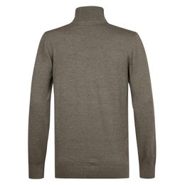 Herren Rollkragenpullover "Men Knitwear Collar Basi"mossy stone, Gr. S, PETROL INDUSTRIES, Strick, Obermaterial: 50% Baumwolle, 50% Polyacryl,