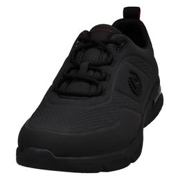 Bugatti Herren Keilsneaker, Gr. 40, schwarz, Lederimitat, unifarben, Schuhe, Freizeitschuh, Halbschuh, Schn&uuml;rschuh mit seitlichem Logo-Icon