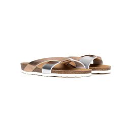 Sunbay Pantoletten "Rita" in Silber/ Gold - 45% | Gr&ouml;&szlig;e 38 | Damen-pantoletten