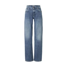 Replay Damen Boyfriend-Jeans "Replay AKEME", blau, Gr. 27, unifarben, 73% Baumwolle, 26% Lyocell, 1% Elasthan, Jeans
