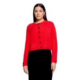 Betty Barclay Damen Strickjacke "Damen mit aufgesetzten Taschen", rot, Gr. 40, Strick, Obermaterial: 55% Polyester, 45% Polyamid, Strickjacken