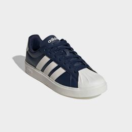 Herren Sneaker "STREETTALK", adidas Sportswear, Gr. 47, blau, Synthetik, Schuhe, inspiriert vom Design des adidas Superstar