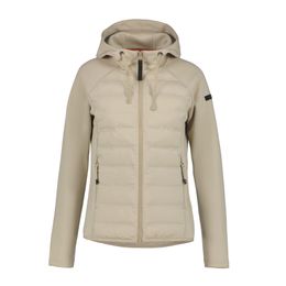 Icepeak Damen Hybridjacke "Icepeak ASHBURN", beige, Gr. XXL, Obermaterial: 80% Polyester, 14% Viskose, 6% Elasthan. Futter: 100% Polyamid.