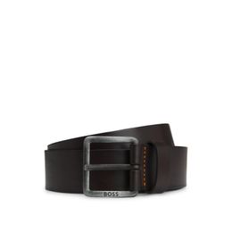 BOSS Herren Lederg&uuml;rtel "Jeeko_Sz40", braun, Gr. 115, unifarben, Rindsleder, G&uuml;rtel, mit matter Schlie&szlig;e