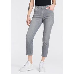 MAC Damen 7/8-Jeans "MELANIE 7/8 summer", grau, Gr. 44, Denim/Jeans, Obermaterial: 86% Baumwolle, 10% Polyester, 4% Elasthan, Jeans, Sommerliche