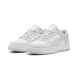 Puma Herren Sneaker "REBOUND SLAM LO", Gr. 42, wei&szlig;, Synthetik, kariert, Schuhe