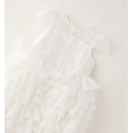 sarabanda M&auml;dchen Sommerkleid "BABY GIRL LAY DRESS", wei&szlig;, Gr. 104, 100% Polyester, Kleider