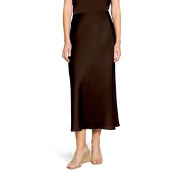 Vera Mont Damen Maxirock "Damen wadenlang", braun, Gr. 38, Satin, Obermaterial: 100% Polyester, R&ouml;cke, Material