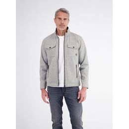 Lerros Herren Sweatjacke "Sweatjacke mit cleaner Optik aus weichem Baumwollmix"platinum grau melange, Gr. L, Sweatjacken