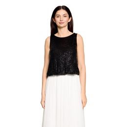 Vera Mont Damen T-Shirt "Damen im Glitzer-Look", schwarz, festlich, Gr. 36, Obermaterial: 93% Polyester, 7% Elasthan. Futter: 92% Polyamid, 8%