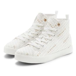 ELBSAND Damen Stiefelette "Sneaker, Textilschuhe, Schn&uuml;rschuh, Freizeitschuh, Stoffschuhe", Gr. 42, wei&szlig;, Obermaterial: 100% Textilmaterial.