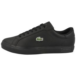Lacoste Herren Sneaker "Lacoste Powercourt 125 2 Sneaker low Herren Schuhe", Gr. 42, schwarz, Glattleder, Schuhe, Ziern&auml;hte