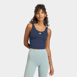 Damen Tanktop "W 3SS TANK", blau, Gr. XXL, adidas Performance, Obermaterial: 79% Polyester, 21% Elasthan (LYCRA), Tops
