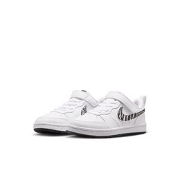 Nike Sportswear M&auml;dchen Sneaker "COURT BOROUGH PRT (PS)", Gr. 33, schwarz-wei&szlig;, Synthetik, Schuhe, Design auf den Spuren des Air Force 1, f&uuml;r Kinder