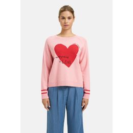 Smith & Soul SMITH & SOUL Damen Strickpulloversugar, Gr. M, unifarben mit Farbeinsatz, Strick, Obermaterial: 96% Viskose, 4% Elasthan, Pullover, mit Rundhals,