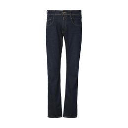 Replay Herren Slim-fit-Jeans "Replay ANBASS"dunkelblau, Gr. 32, unifarben, 99% Baumwolle, 1% Elasthan, Jeans