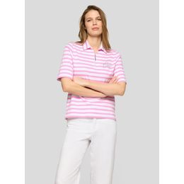 Rabe Damen T-Shirt, rosa, Gr. 44, gestreift, Jersey, Obermaterial: 100% Baumwolle, Shirts, mit Schriftzug