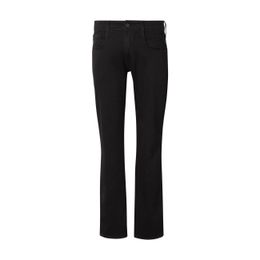 Replay Herren Slim-fit-Jeans "Replay ANBASS", schwarz, Gr. 34, unifarben, 98% Baumwolle, 2% Elasthan, Jeans