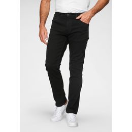 Wrangler Herren Straight-Jeans "Red Kabel", schwarz, Gr. 32, Denim/Jeans, Obermaterial: 98% Baumwolle, 2% Elasthan, Jeans