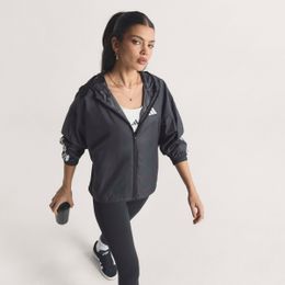 Damen Windbreaker "HYPERGLAM 3-STREIFEN"schwarz, Gr. XL, adidas Performance, Obermaterial: 100% Polyester, Jacken, f&uuml;r Erwachsene, mit