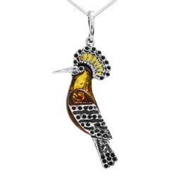 OSTSEE-SCHMUCK Damen Kette mit Anh&auml;nger "OSTSEE-SCHMUCK Kette mit Anh&auml;nger Vogel Kette mit Anh&auml;nger Vogel", 45cm, Silber 925 (Sterlingsilber), L: 42,