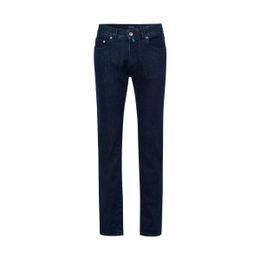 Pierre Cardin Herren Slim-fit-Jeans "Lyon Tapered", blau, Gr. 38, uni, Obermaterial: 70% Baumwolle CO. 24% Lyocell CLY. 4% Polyester PES. 2% Elasthan