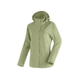 Maier Sports Damen Regenjacke "Metor rec W"apfelgr&uuml;n, Gr. 52, 100% Polyester, Jacken, Damen Jacke mit Kapuze, Windjacke wasserdicht atmungsaktiv,
