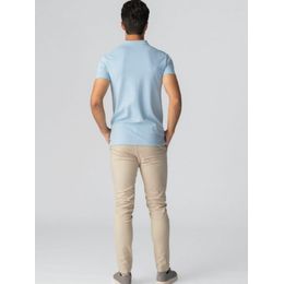 TEESHOPPEN Herren Kurzarmhemd "TEESHOPPEN Polo shirt Muscle Polo"light blau, Gr. XL, Obermaterial: 92% Baumwolle, 8% Elasthan, Hemden