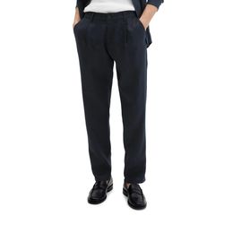 Marc O'Polo MARC O'POLO Herren Leinenhose "Osby jogger pleats", schwarz, Gr. 32, Web, Obermaterial: 100% Leinen, Hosen
