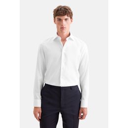 Seidensticker Herren Businesshemd "Schwarze Rose", wei&szlig;, Gr. 42, Strukturmuster, 100% Baumwolle, Hemden, Slim 1/1 Kentkragen Struktur
