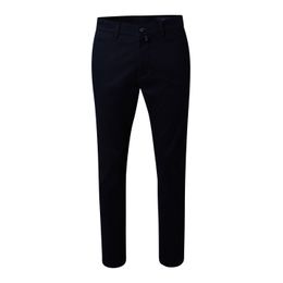 Pierre Cardin Herren Chinohose "Castres", blau, Gr. 34, uni, Obermaterial: 97% Baumwolle CO. 3% Elasthan EL., Hosen, mit Seitentaschen