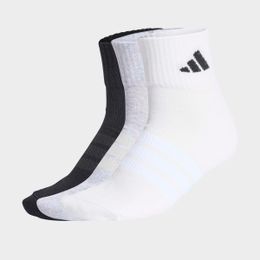 Damen Funktionssocken "CUSHIONED SPORTSWEAR ANKLE 3ER-PACK", adidas Performance, Gr. Mmedium grau heather, wei&szlig;, schwarz, Obermaterial: 57%