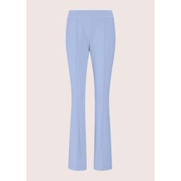 Madeleine Mode MADELEINE Damen Schlupfhose "Bootcut-Hose Schlupfhose mit ausgestelltem Bein", blau, Modern, Gr. 20, Obermaterial: 65% Viskose CV. 30% Polyamid PA.