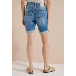 Cecil Damen Comfort-fit-Jeansmid blau wash, Gr. 36, unifarben, Jeans, 86% Baumwolle, 12% Polyester, 2% Elasthan, Jeans, Middle Waist