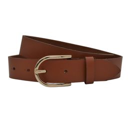 AnnaMatoni Damen Lederg&uuml;rtel "AnnaMatoni Damen Lederg&uuml;rtel Basic G&uuml;rtel 3cm breit echt Leder", braun, Gr. 105, 100% Leder, G&uuml;rtel
