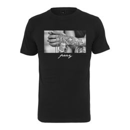 MisterTee Herren T-Shirt "MisterTee Herren Pray 2.0 Tee", schwarz, Gr. L, unifarben, 100% Baumwolle, Shirts