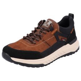 RIEKER SPORT Herren Sneaker, Gr. 43, braun, Leder, Synthetik, Schuhe, Outdoorschuh, Halbschuh, Schn&uuml;rschuh mit TEX-Ausstattung