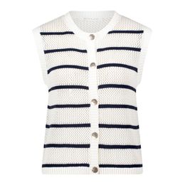 BETTY & CO BETTY & CO Damen Strickjacke "Damen mit Lochmuster", wei&szlig;, Gr. 36, Strick, Obermaterial: 100% Baumwolle, Strickjacken